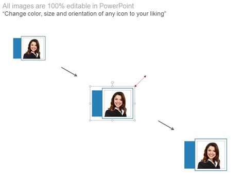 Three Linkedin Profiles For Our Team Introduction Powerpoint Slides PowerPoint Design Template