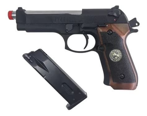 Pistola De Airsoft We M92 Biohazard Semi Bk Parcelamento Sem Juros