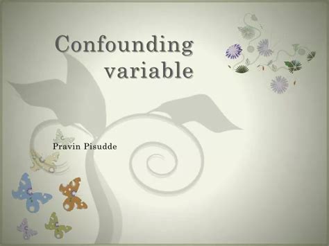PPT Confounding Variable PowerPoint Presentation Free Download ID 1749715