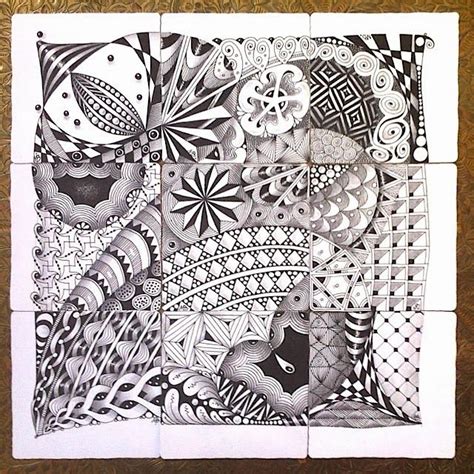 Enthusiastic Artist Zentangle Patterns Tangle Patterns Sharpie Art