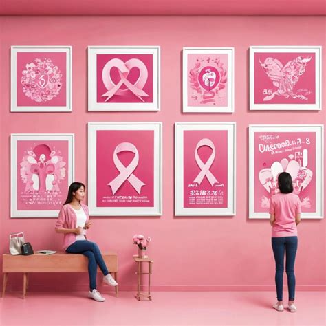Breast Cancer Awareness Wellness Fair Premium Ai Generated Image