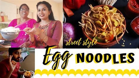 Easy Egg Noodles Recipe Street Style Egg Fried Noodles Recipe Egg
