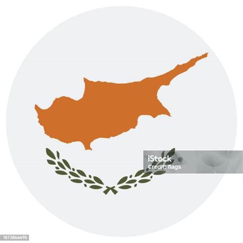 북부 키프로스 국기입니다 버튼 플래그 아이콘입니다 표준 색상 원 아이콘 플래그입니다 컴퓨터 일러스트레이션 디지털 일러스트레이션 벡터 일러스트 레이 션입니다 20122013