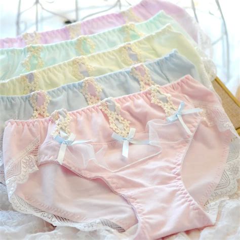 Hot Style Japanese Cotton Briefs Young Girl Lovely Bowknot Underwear