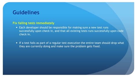 Unit Testing And Tdd Concepts With Best Practice Guidelines Ppt