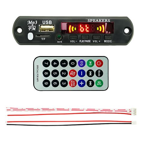 GoldHub Audio Module Bluetooth Compatible MP WMA Decoder Board With Remote Control Digital