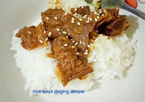 Resep Rice Bowl Daging Simpel Oleh Yanny Kusuma Cookpad