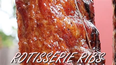 How To Make Rotisserie Ribs Kanka Grill Berkshire Pork Youtube