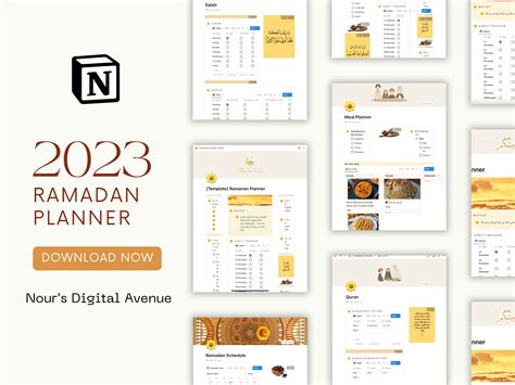 Ramadan Muslim Planner For Notion Template Digital Planner