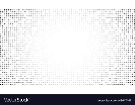 Monochrome Halftone Background With Dots Vector Image