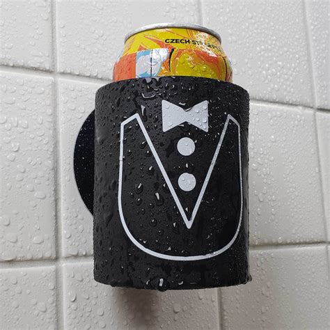 Shower Beer Holder Fancy Tuxedo