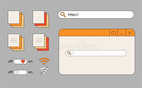 Retro Vaporwave Old Computer Ui Elements 90s Nostalgic Pc Icons