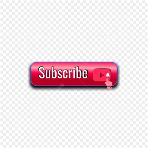 Red Gradient Subscribe Button With Bell Icon Bell Icons Button Icons