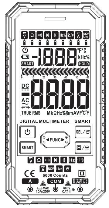 Htc Instrument Ht127ab Smart Digital Multimeter User Manual