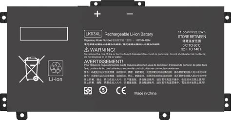 LK03XL l09281-855 916814-855 Battery for hp Envy x360 Convertible 15m ...