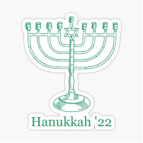 Hanukkah 2022 Sticker For Sale By Obscurecomic Redbubble