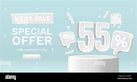 Mega Sale Special Offer Off Sale Banner Sign Board Promotion Vector Mega Sale Special