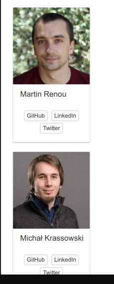 Text Alignment Of Names In About Page Cards Is Screwy · Issue 520