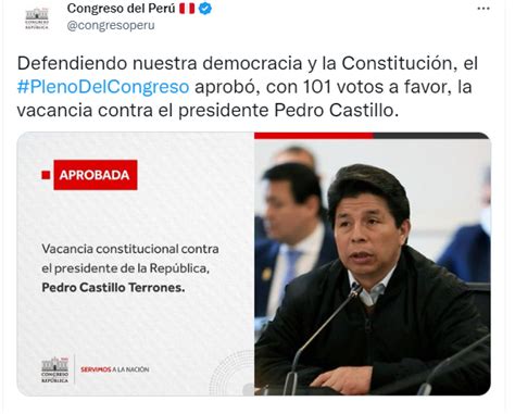 Pedro Castillo Preso Expresidente Vacado Fue Trasladado Al Mismo Penal