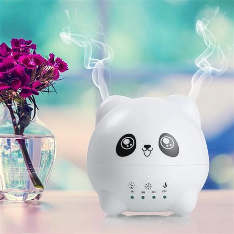 Easehold Ml Panda Shaped Aroma Essential Oil Diffuser Ultrasonic Air