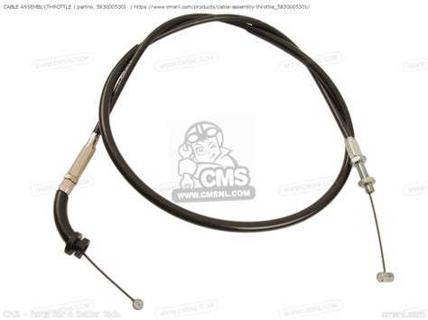 5830005301 Cable Assemblythrottle Suzuki Buy The 58300 05301 At Cmsnl