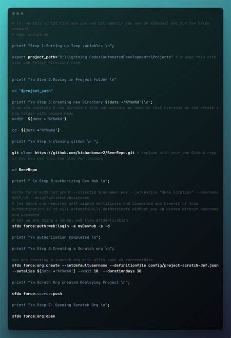 Automating Developer Daily Activity Using Sfdx Script By Kishan Kumar
