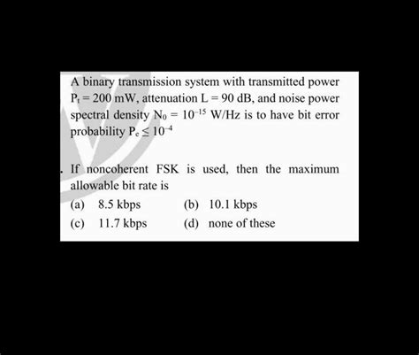 A Binary Transmission System With StudyX