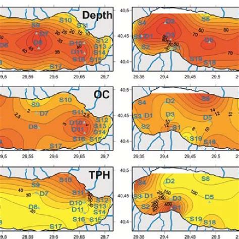 Spatial Distribution Of Btex And Their Fractions µg Kg 1 Dw In The