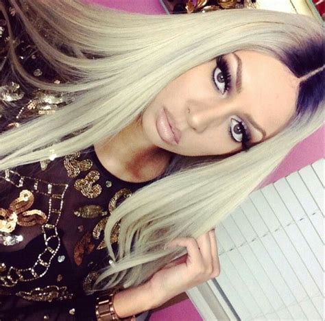 Platinumblonde Darkroots Straighthair Summerhair Bleach Blonde