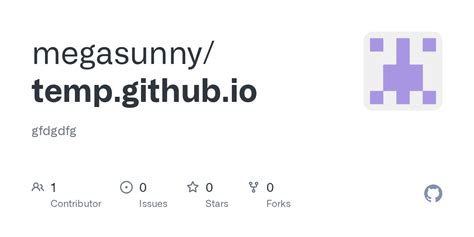Github Megasunny Gfdgdfg