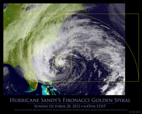 Wadlers Blog Hurricane Sandys Fibonacci Golden Spiral Fibonacci Sequence In Nature