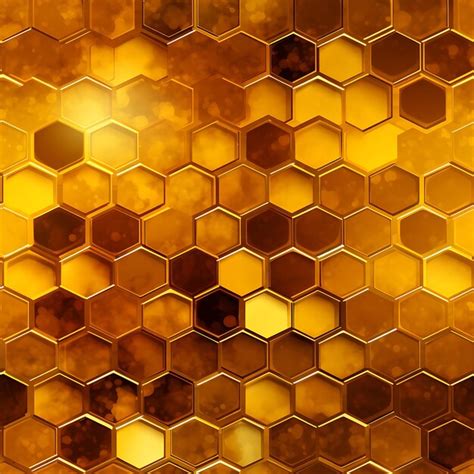 Premium Photo Honeycomb Texture Seamless Pattern