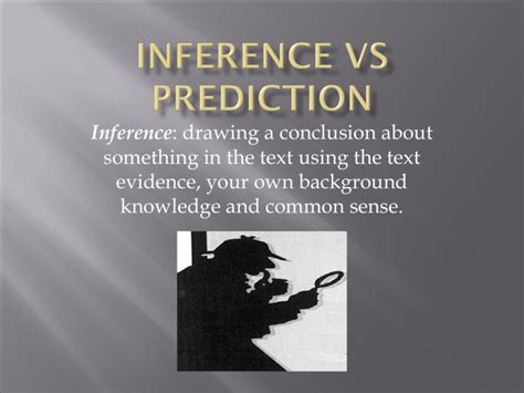 Inference Vs Prediction
