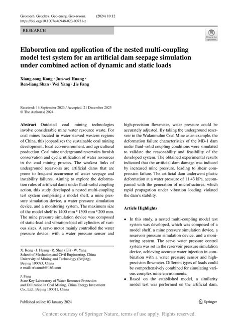Pdf Elaboration And Application Of The Nested Multi Coupling Model