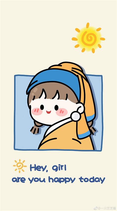 带珍珠耳环的少女 堆糖，美图壁纸兴趣社区