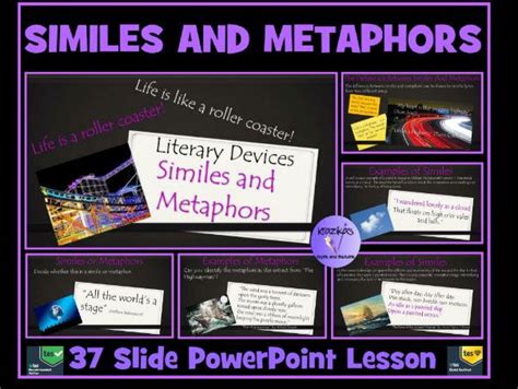 Similes And Metaphors PowerPoint Lesson Slides By Krazikas Teaching Resources Tes
