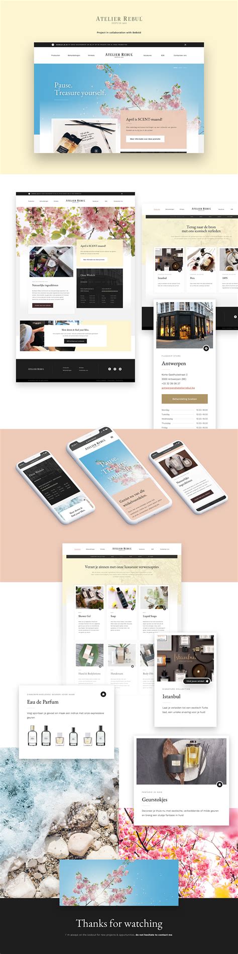 Atelier Rebul - Digital Rebranding on Behance
