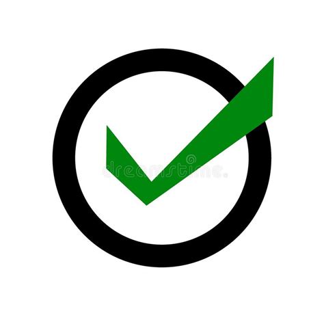 Icon Of Check Box With White Background Stock Vector Illustration Of Checkbox Mark