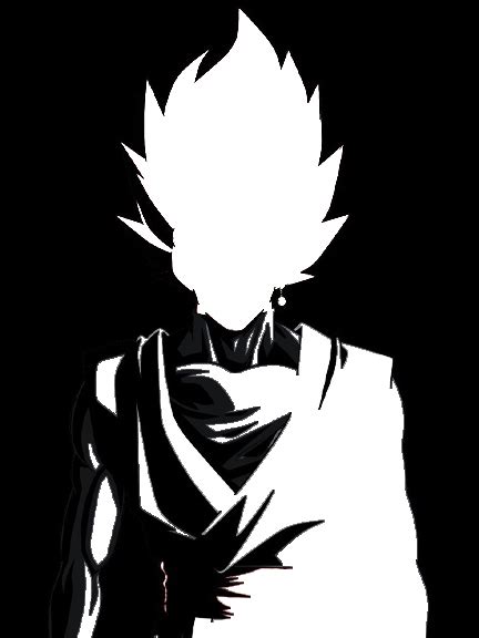 Goku Black Ssj Rose Silhouette Black And White By Omnisupersaiyan3 On