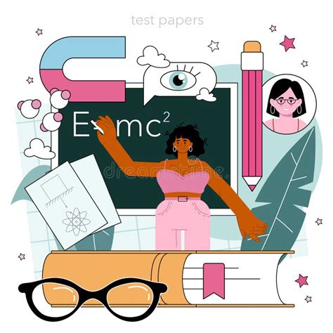 Physics School Subject Concept Students Explore Electricity Stock