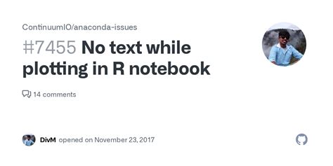 No Text While Plotting In R Notebook · Issue 7455 · Continuumioanaconda Issues · Github