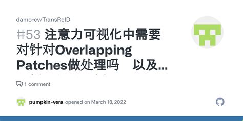 注意力可视化中需要对针对overlapping patches做处理吗 以及可视化的哪一层 · issue 53 · damo cv