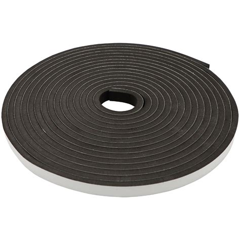 Foam Sealing Strip 10 X 25mm X 10m Psa Black Self Adhesive Strip