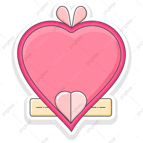 Pink Heart Design Sticker Decoration Heart Design Sticker Png And