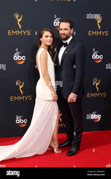 Keri Russell Matthew Rhys At The 2016 Primetime Emmy Awards Arrivals