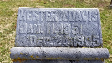 Hester A Young Davis 1851 1905 Find A Grave Memorial