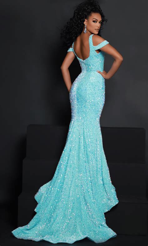 Johnathan Kayne 2678 Cold Shoulder Evening Gown Couture Candy