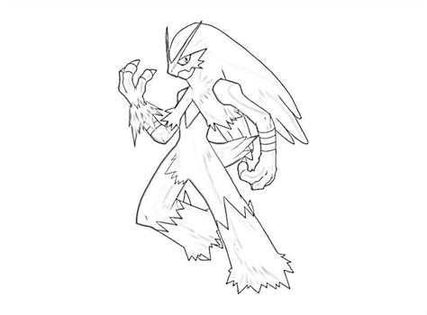 Mega Blaziken Para Colorear Imprimir E Dibujar ColoringOnly