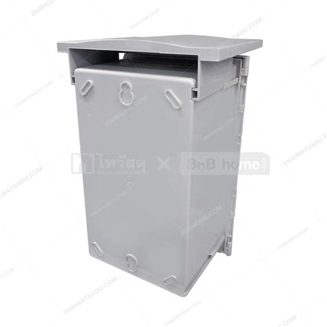 ตู้กันน้ำพลาสติกฝาทึบ Leetech รุ่น Ca 712 G ขนาด 6 X 12 นิ้ว สีเทา