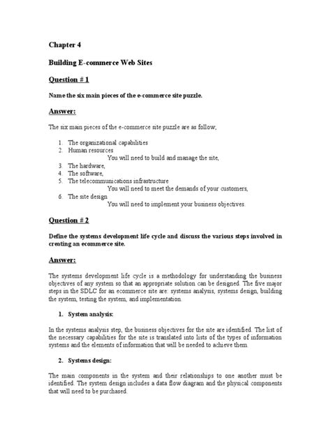 Merce Assignment Chapter 4 Websites Scalability